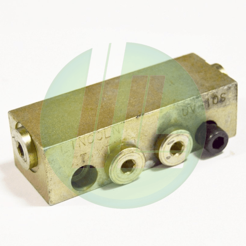 Lincoln Industrial 882101 Modular UV Single Outlet Divider Valve witho ...